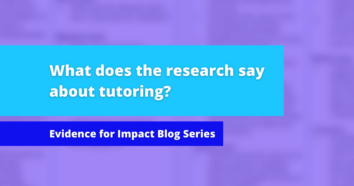 Targeted academic support - monitoring and adapting tutoring… | E4L