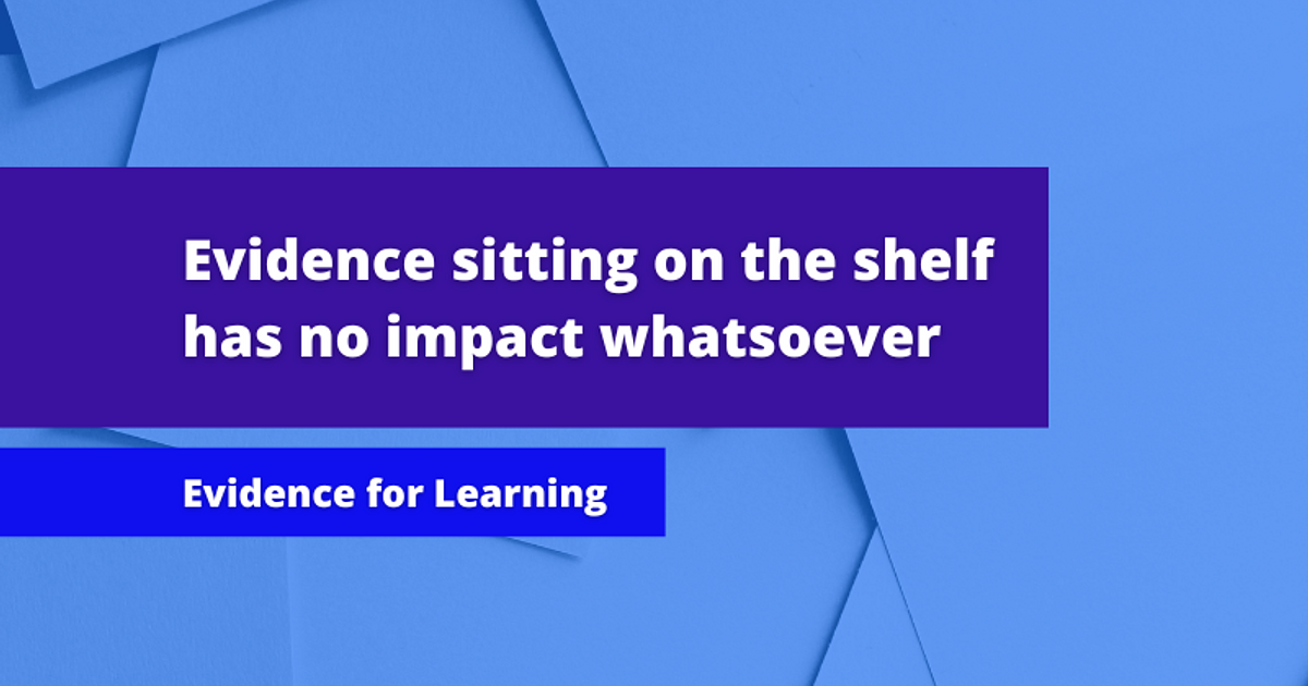 Evidence agenda for schools will make for a smarter Australia | E4L
