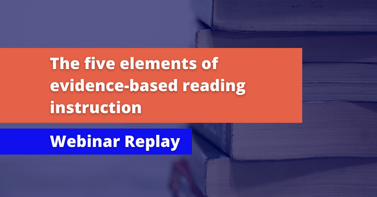 Evidence into action - literacy | E4L