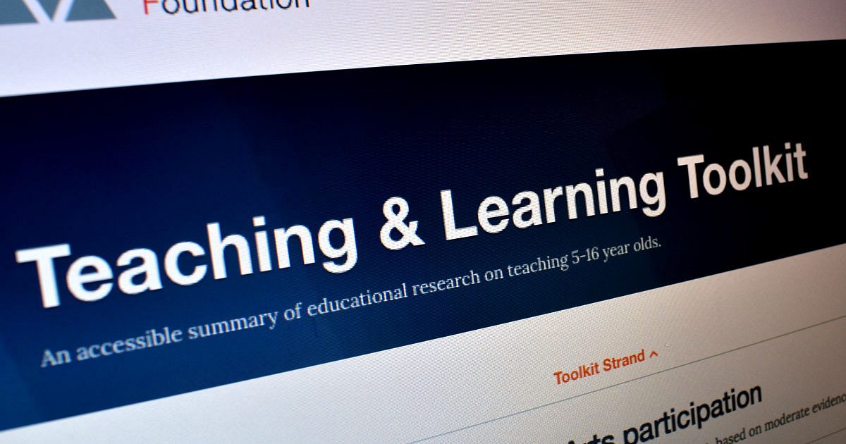 EEF Blog: Our Teaching and Learning Toolkit - what are the… | EEF