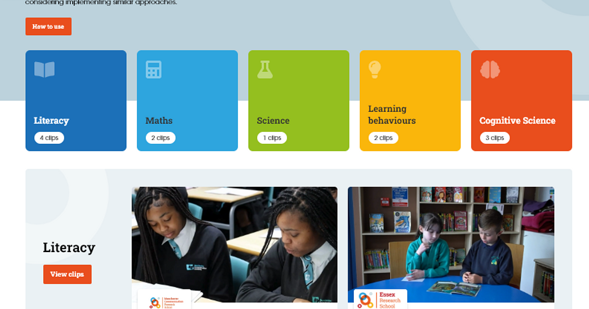Clips from the Classroom – new video… | Research Schools Network