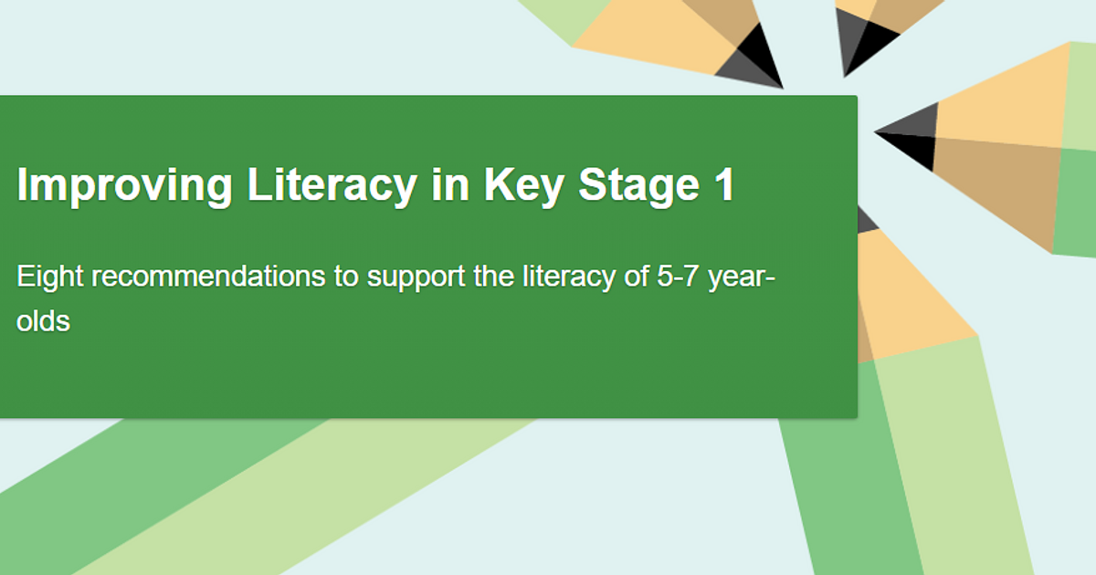 NEW GUIDANCE ON KEY STAGE 1 LITERACY | Staffordshire Research School