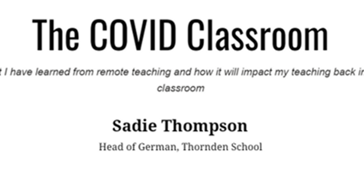 The COVID Classroom | HISP Research School
