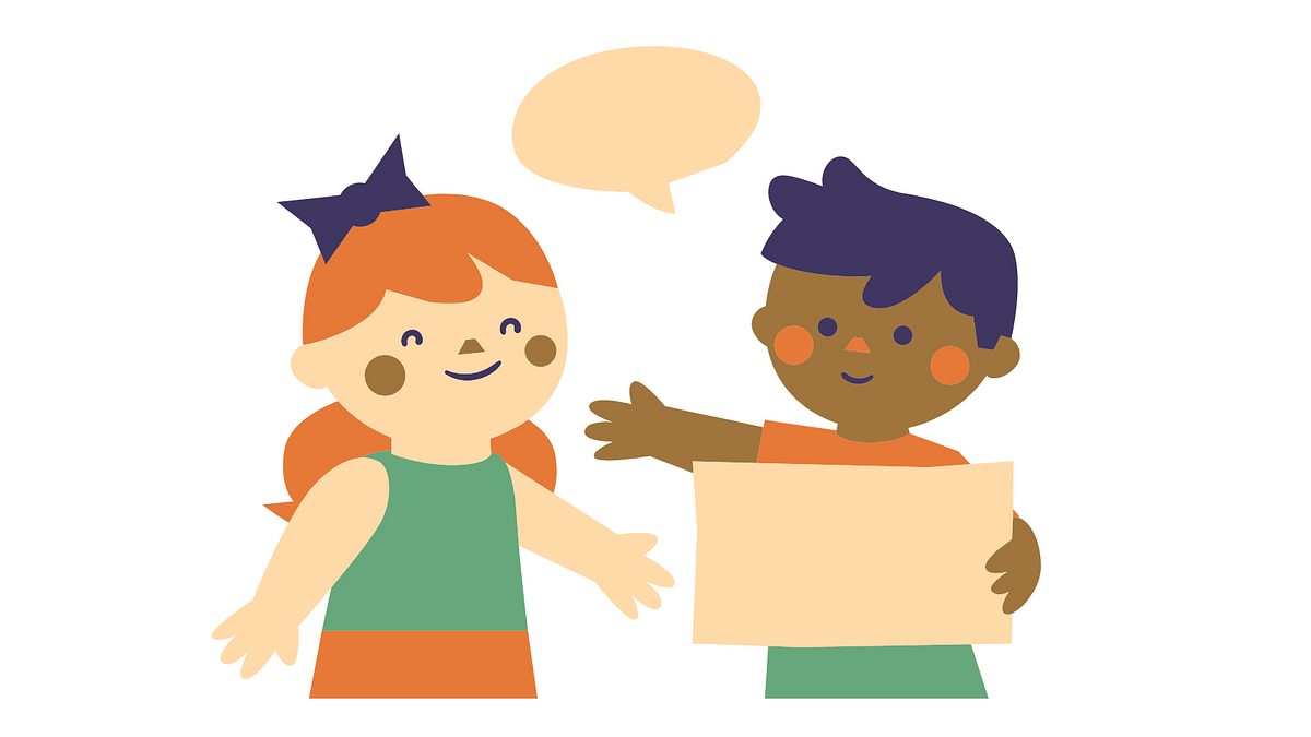 Cartoon Students Talking In Class